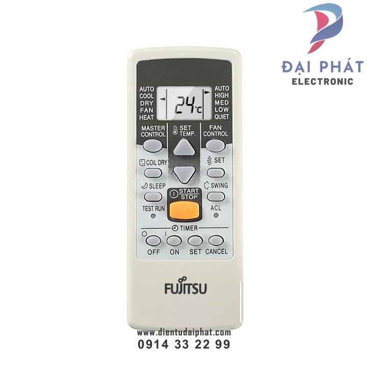 Điều khiển điều hòa Fujitsu 2 chiều thường AR-PV1